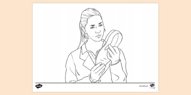 FREE! - CSI Technician with Shoe Colouring | Colouring Sheets