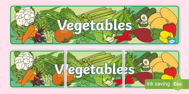 Vegetables Display Banner (teacher made)