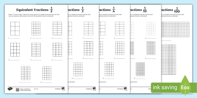 Equivalent Fractions Super Teacher Worksheets Answers