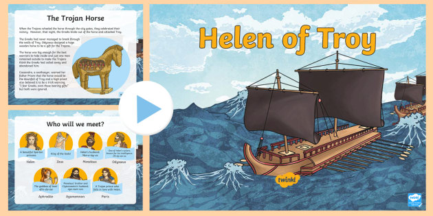 KS2 Helen of Troy PowerPoint (teacher made)