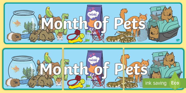 Month of Pets Banner (teacher made)