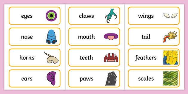 Imaginary Creatures Word Cards (Teacher-Made)