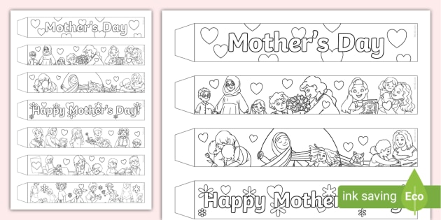 Mother's Day Colouring Paper Chains (teacher made)