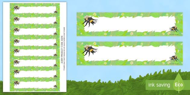 Minibeast Editable Gratnells Tray Labels (teacher made)