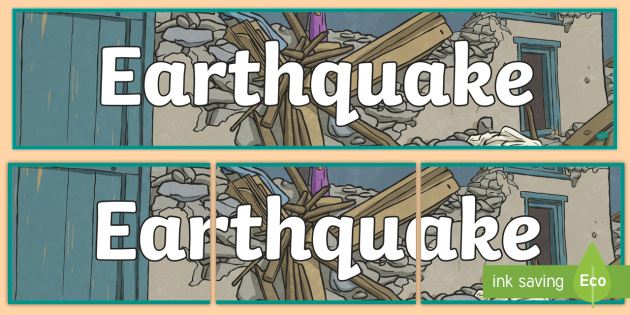 FREE! - Earthquake Display Banner (teacher made)