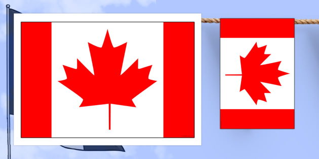 Canada Flag Display Bunting - commonwealth, display, flags