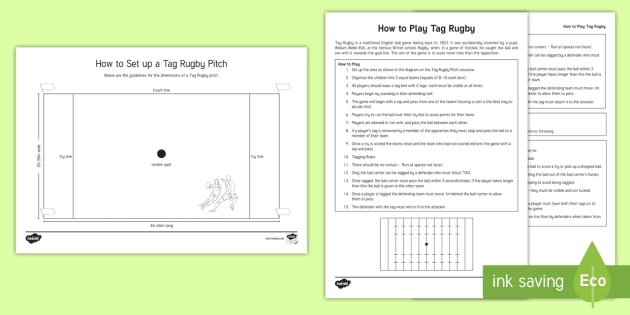 Tag Rugby Resource Pack - PE Curriculum Aims KS2