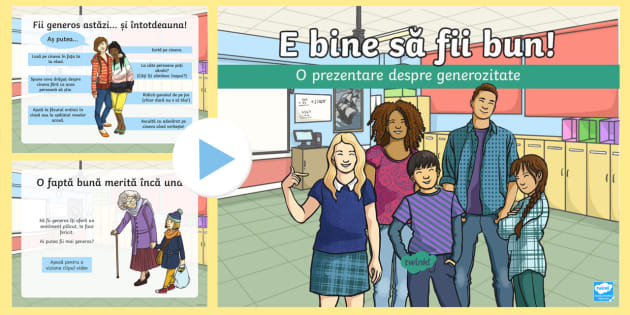 Generozitatea - Prezentare PowerPoint (teacher made)