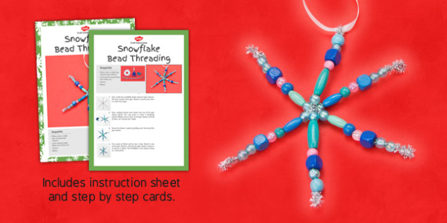 Simple Snowflake Craft Instructions (teacher made)