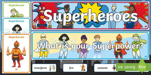 Superhero Role Play Pack- Superhero, superheroes, hero, role play, pack