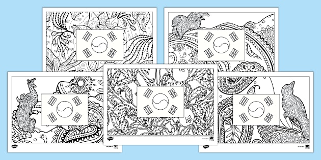 south korea coloring pages printable