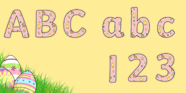 FREE! - Easter Themed A4 Display Lettering (teacher made)