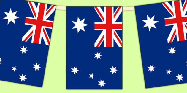 Australia Flag Display Bunting
