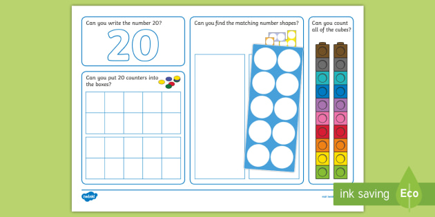 All About Number 20 Activity Mat (teacher made)