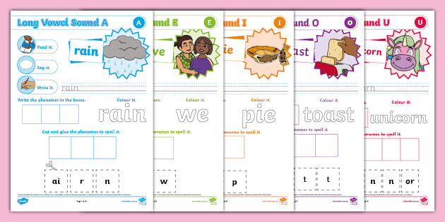 Long A Sound Worksheets 8 Long Vowel Worksheets Free PDF Printables
