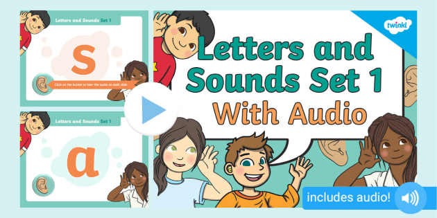 Phase 2 Set 1 Letters and Sounds with Audio (teacher made)