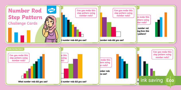 👉 Number Rod Step Pattern Challenge Cards (teacher made)