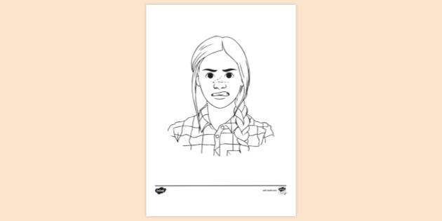 FREE! - Frustrated Girl Colouring Sheet | Colouring Sheets