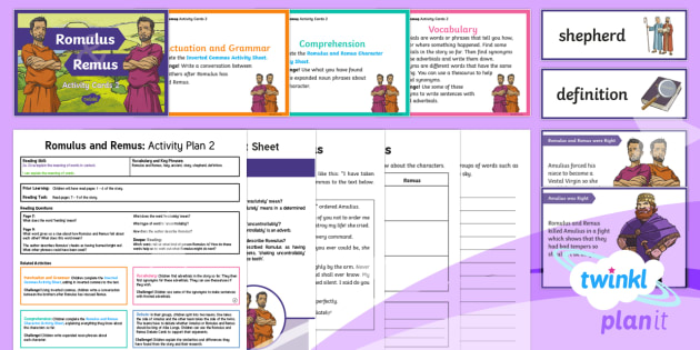 Romulus and Remus Guided Reading 2 Y4 (teacher made)