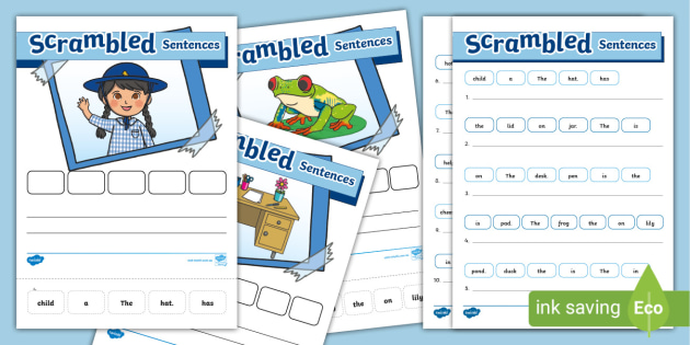 Unscramble The Sentences Worksheets Future Going To: Scrambled