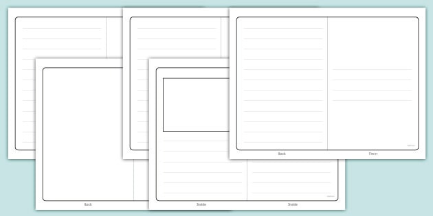 Writing a Book Template | Simple Layout for Kids | ELA