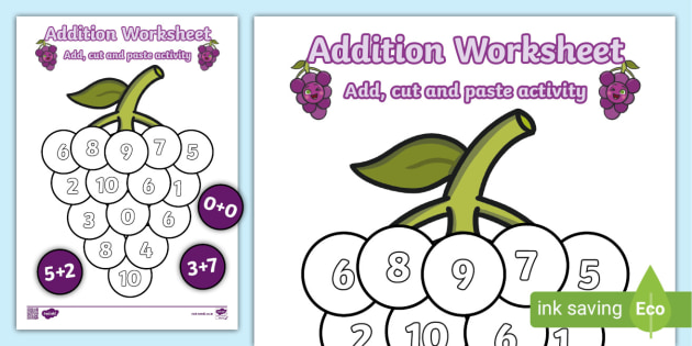 FREE! - Addition Worksheet (Teacher-Made)