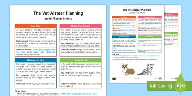 The Vet Aistear Planning Overview (teacher made)