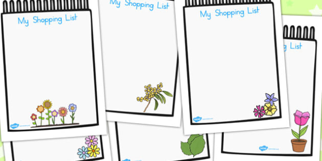 Role Play Shopping List - ESL Role Play Resources
