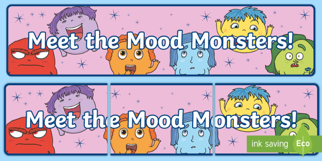 Mood Monsters Display Banner - EYFS, Early Years, KS1, Key Stage