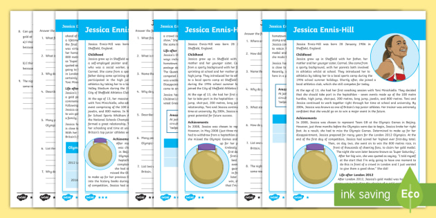 Great British Olympians: Jessica Ennis-Hill Differentiated Reading