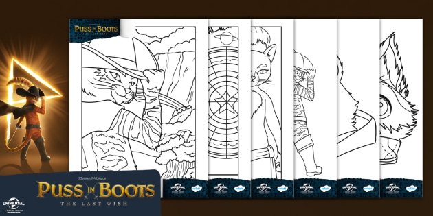 puss and boots the last wish coloring pages