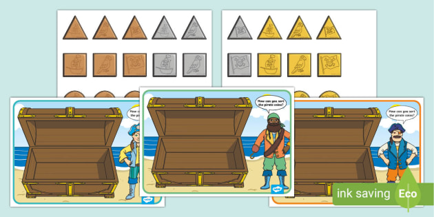 👉 Pirate Treasure Sorting Activity (teacher made)