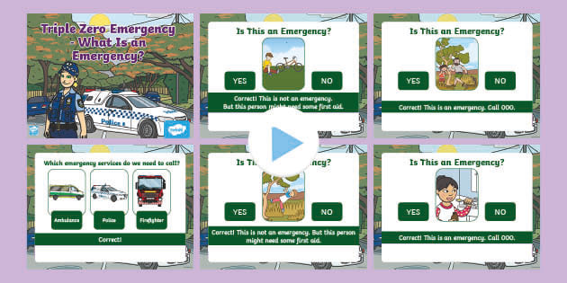 Triple Zero Emergency - What is an Emergency? PowerPoint