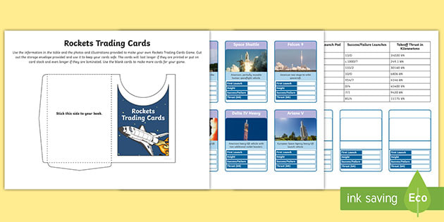 Rockets Trading Cards (teacher made)