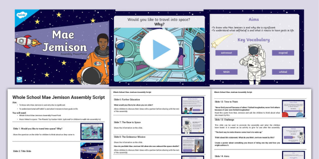 Mae Jemison Assembly Pack (teacher made)