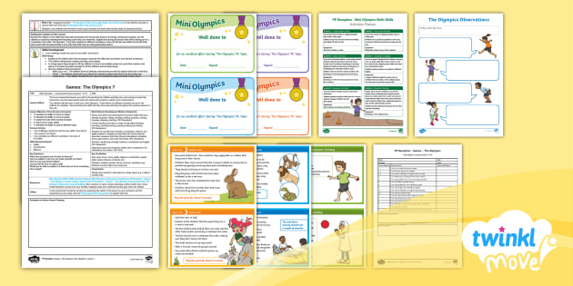 Twinkl Move Reception The Olympics Lesson 7 Mini Olympics