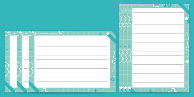 Mathematics Page Border