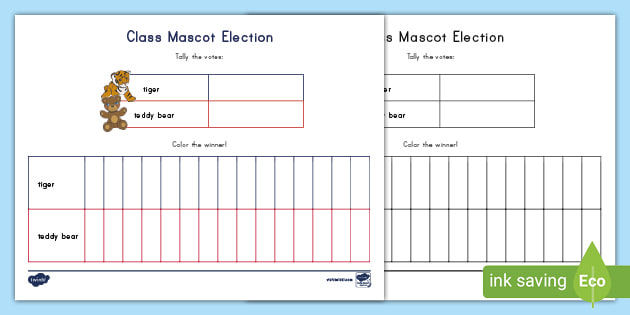 Class Mascot Election Graphing Activity (teacher made)
