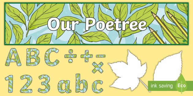 Our Poetree Display Pack (teacher made)