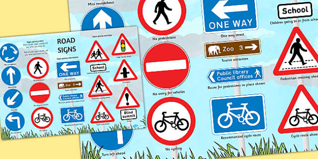 FREE! - British Road Signs Large Poster - poster, road signs, britain