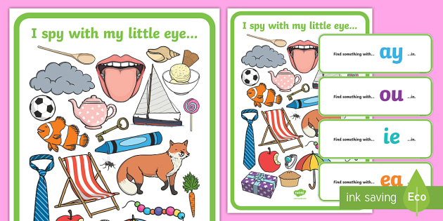 I Spy Phase 5 Set 1 Graphemes Activity - I Spy Phase 3 Graphemes 5