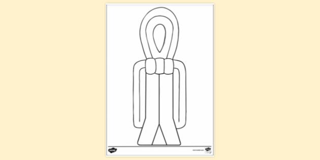 FREE! - Isis Knot Colouring Page - Creative Resources - Twinkl