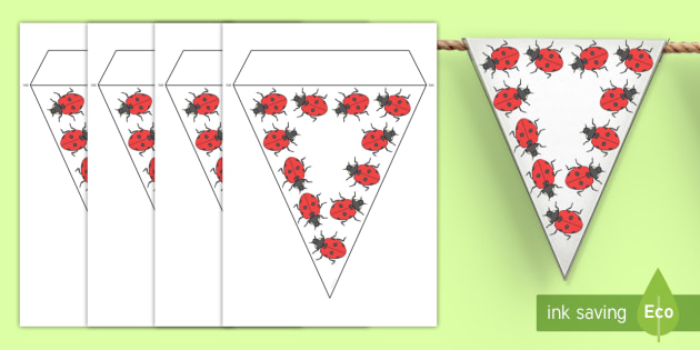 Ladybird Display Bunting (teacher made)