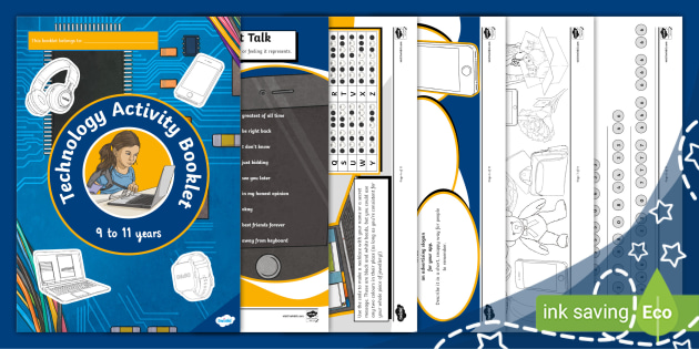 Technology Activity Booklet (Ages 9 - 11) (teacher made)