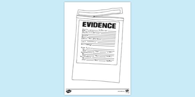 FREE! - Evidence Bag | Colouring Sheets (teacher made)