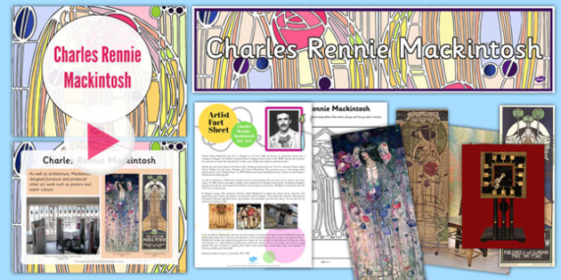 Charles Rennie Mackintosh art lesson pack | Twinkl
