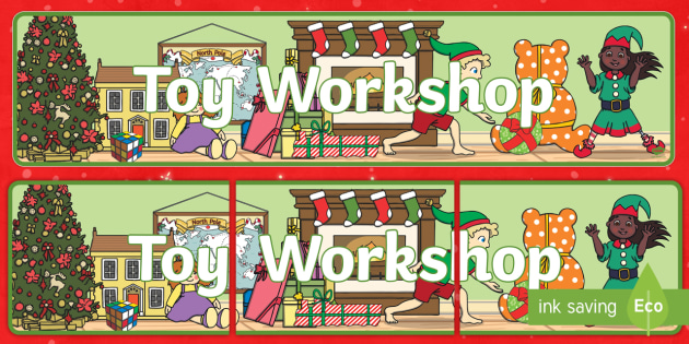Toy Workshop Display Banner