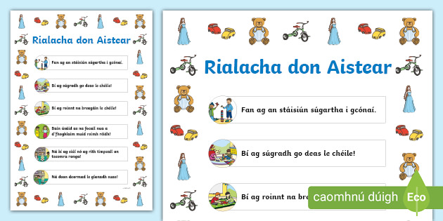 Ár Rialacha don Aistear (teacher made)
