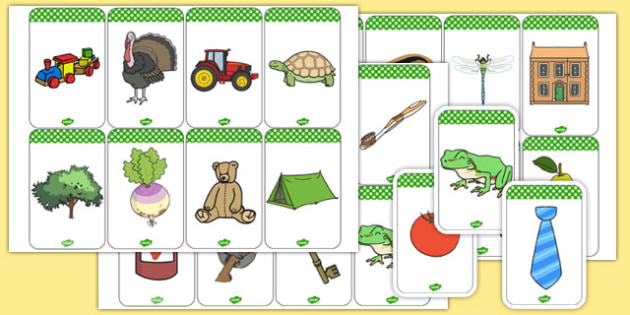 Initial Sound 'T' Picture Cards (teacher made)