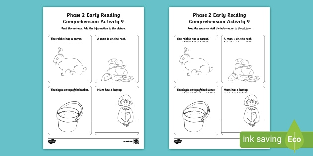 Phase 2 EYFS Reading Comprehension Activity 9 (teacher made)